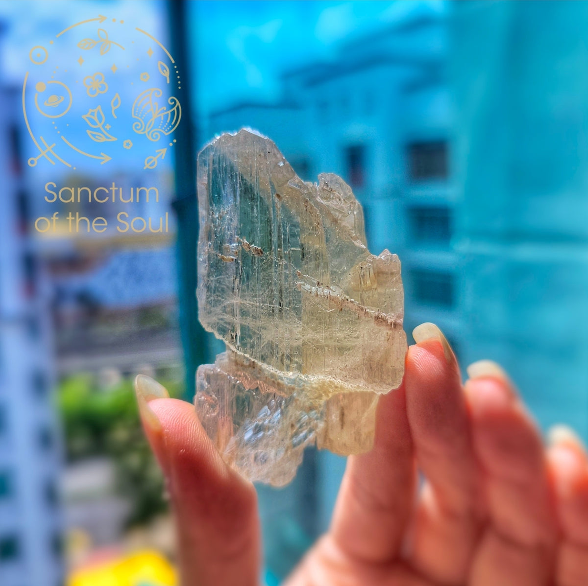 Rare Gemmy Raw Hiddenite (Green Spodumene) – Sanctum of the Soul